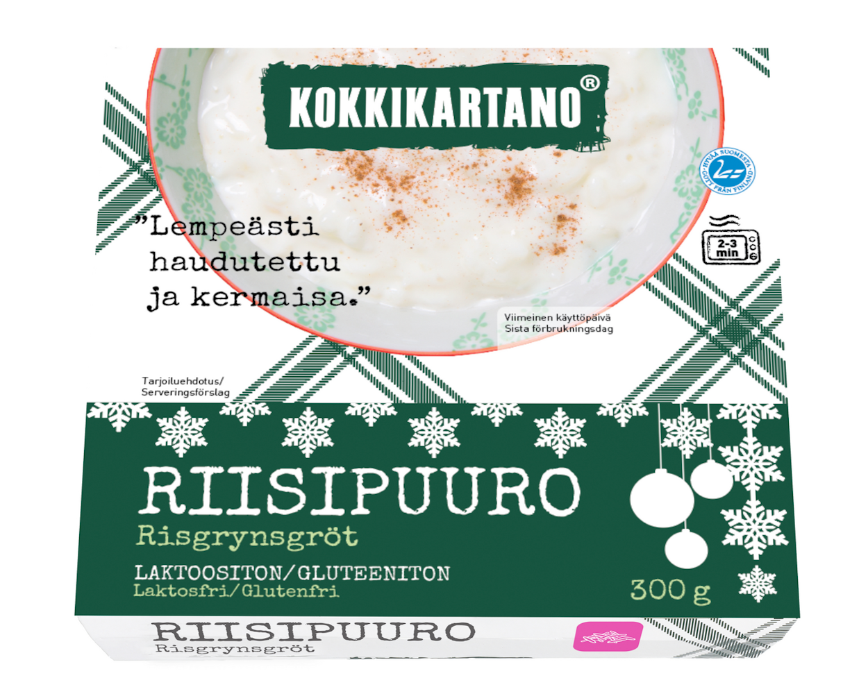 Kokkikartano Riisipuuro 300 g — HoReCa-tukku Kespro