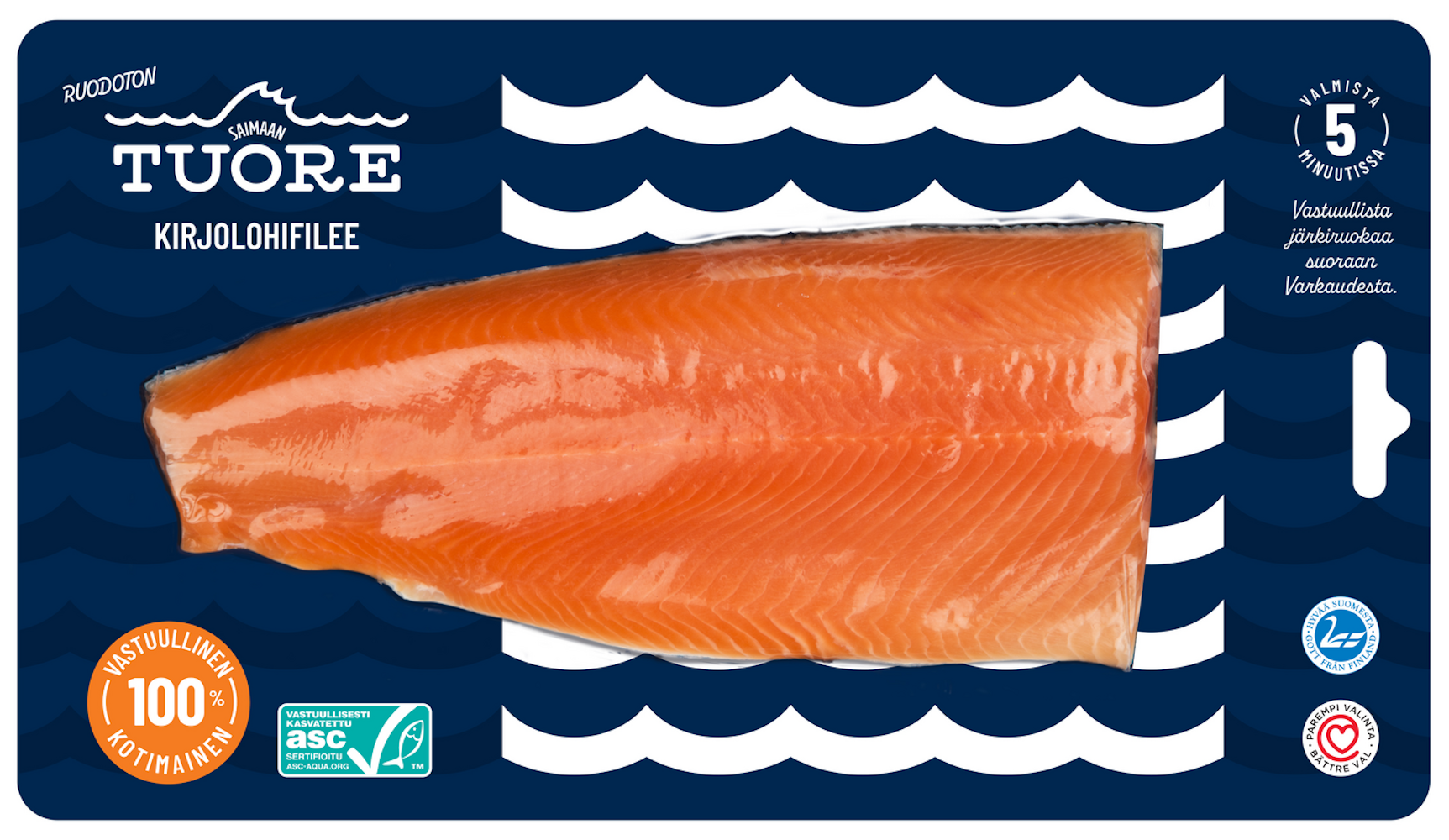 Saimaan Tuore kirjolohifilee 150g ASC — HoReCa-tukku Kespro