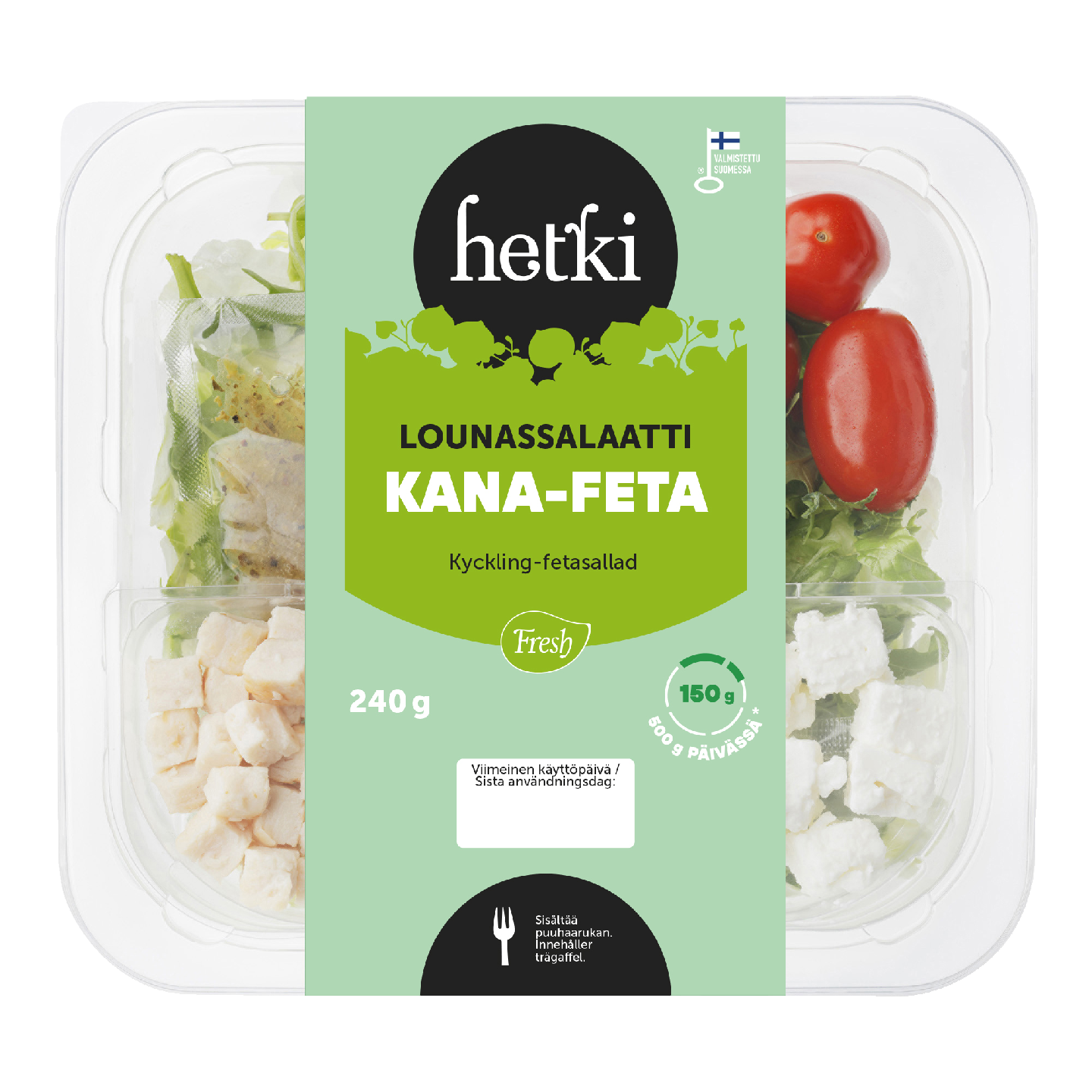 Fresh Hetki Lounassalaatti kana-feta 240g | K-Ruoka Verkkokauppa
