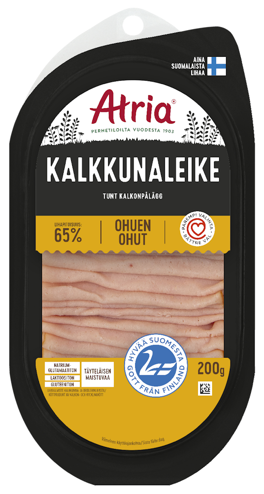 Atria ohuen ohut kalkkunaleike 200g — HoReCa-tukku Kespro