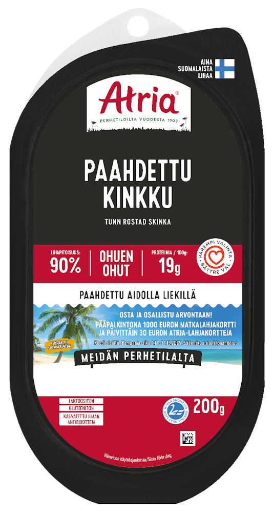 Atria ohuen ohut paahdettu kinkku 200g — HoReCa-tukku Kespro