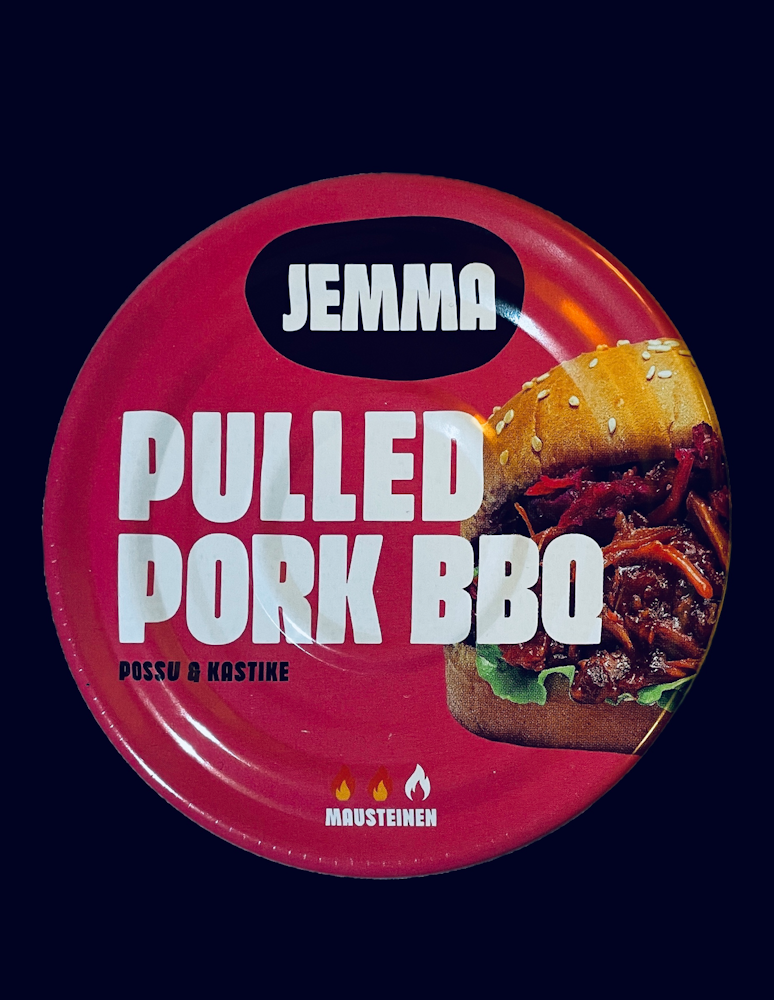 Jemma Pulled Pork BBQ nyhtöpossua kastikkeessa 210g — HoReCa-tukku Kespro