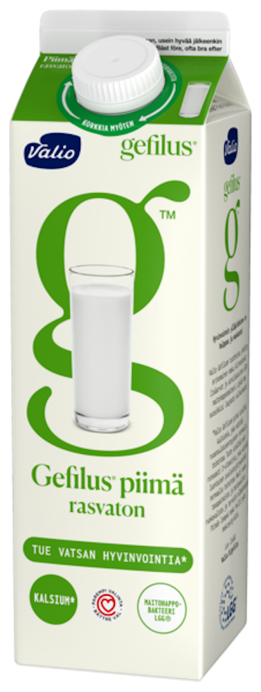Valio Gefilus rasvaton piimä 1l — HoReCa-tukku Kespro