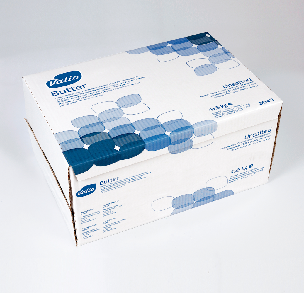 Valio voi 4x5 kg suolaamaton — HoReCa-tukku Kespro