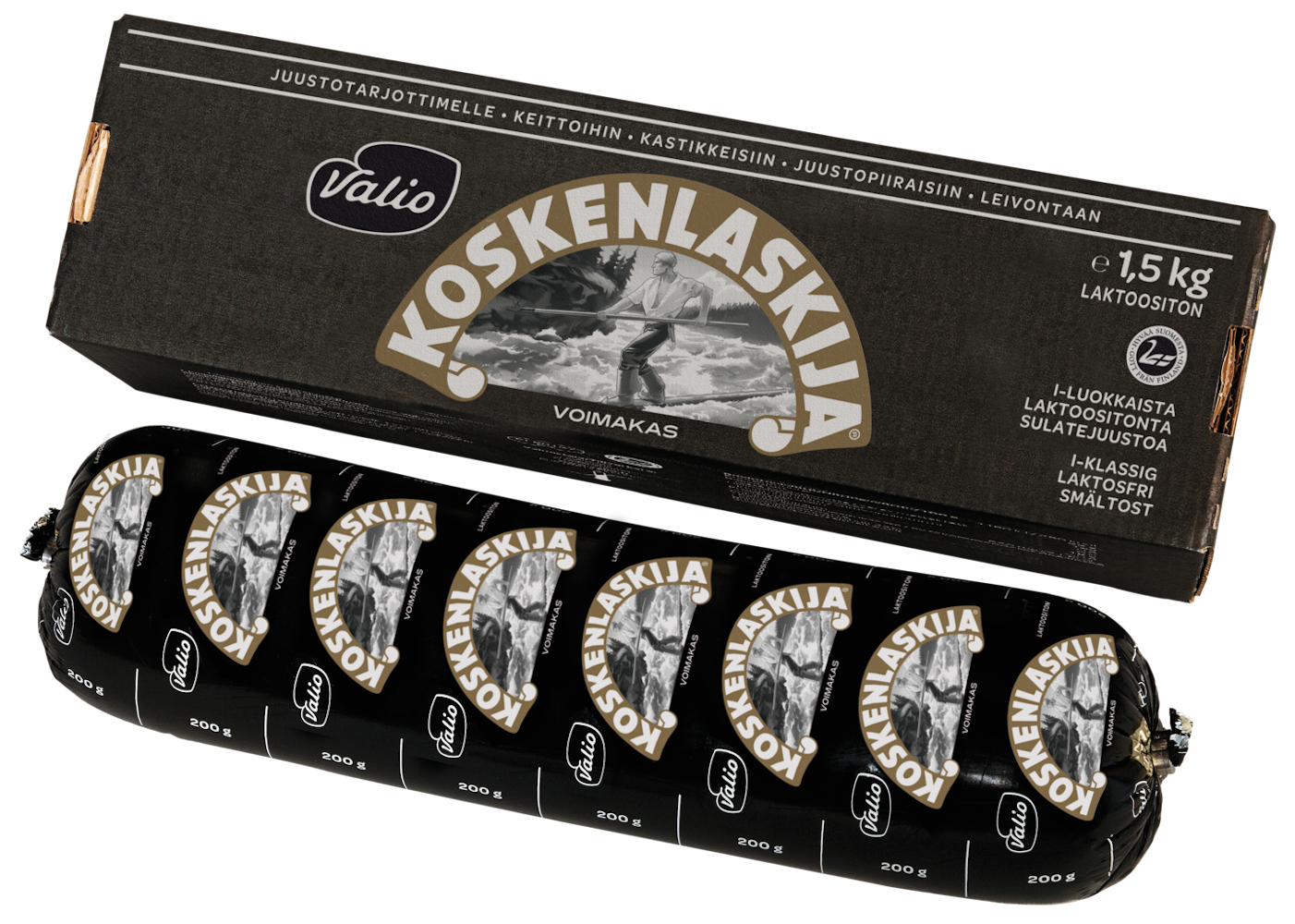 Valio Koskenlaskija 1,5 kg voimakas sulatejuusto laktoositon — HoReCa ...