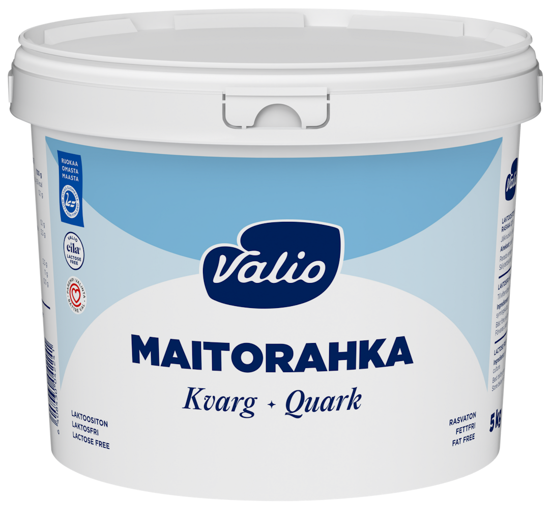 Valio maitorahka 5 kg laktoositon — HoReCa-tukku Kespro