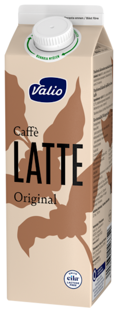 Valio Latte original maitokahvijuoma 1l laktoositon — HoReCa-tukku Kespro