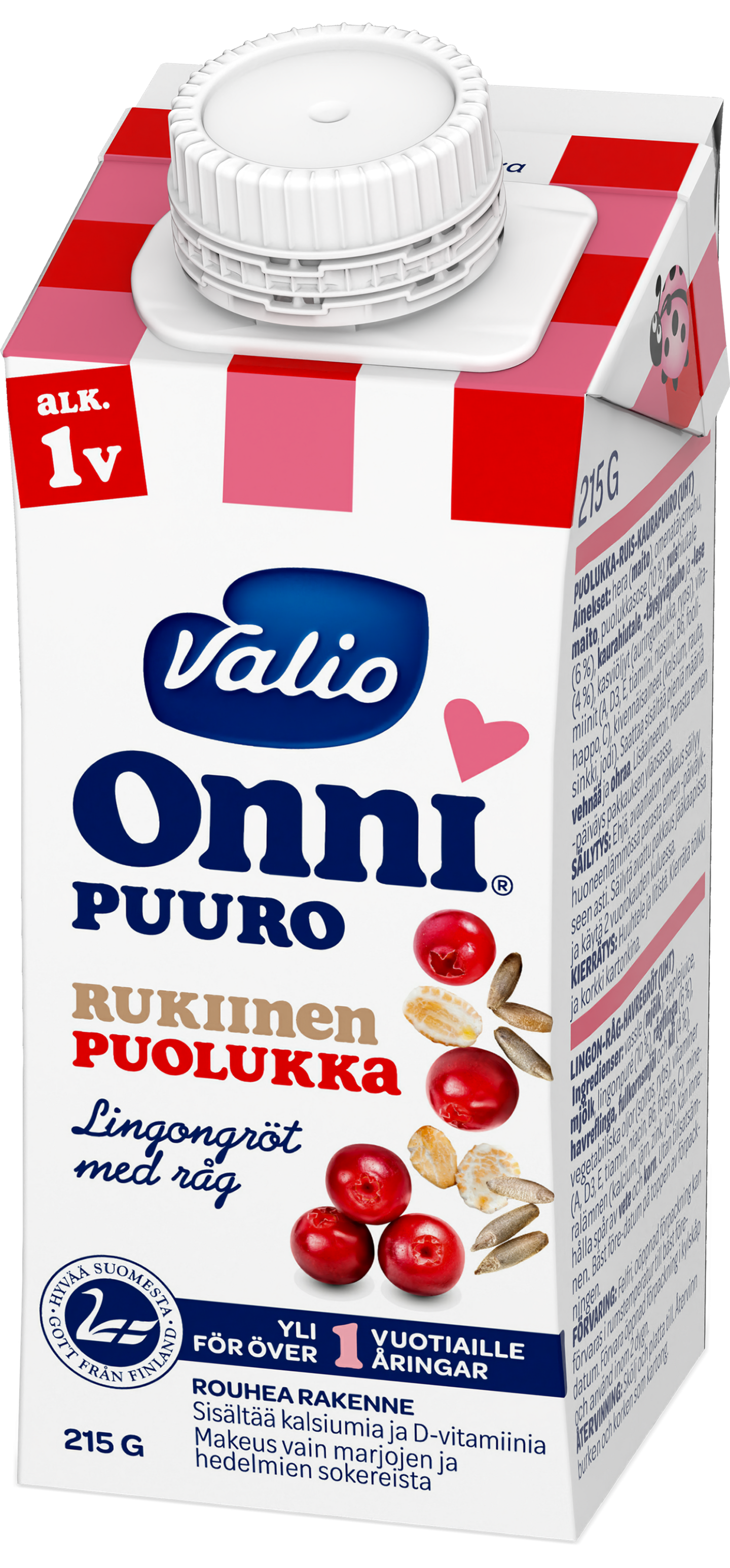 Valio Onni puuro rukiinen puolukka 215g alkaen 1v UHT | K-Ruoka ...