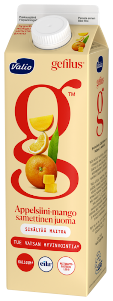 Valio Gefilus samettinen juoma 1l appelsiini-mango laktoositon — HoReCa ...