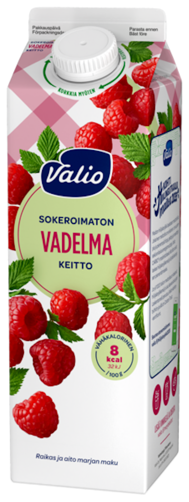Valio vadelmakeitto 1kg sokeroimaton — HoReCa-tukku Kespro