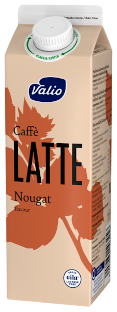Valio Latte nougat maitokahvijuoma 1l laktoositon — HoReCa-tukku Kespro