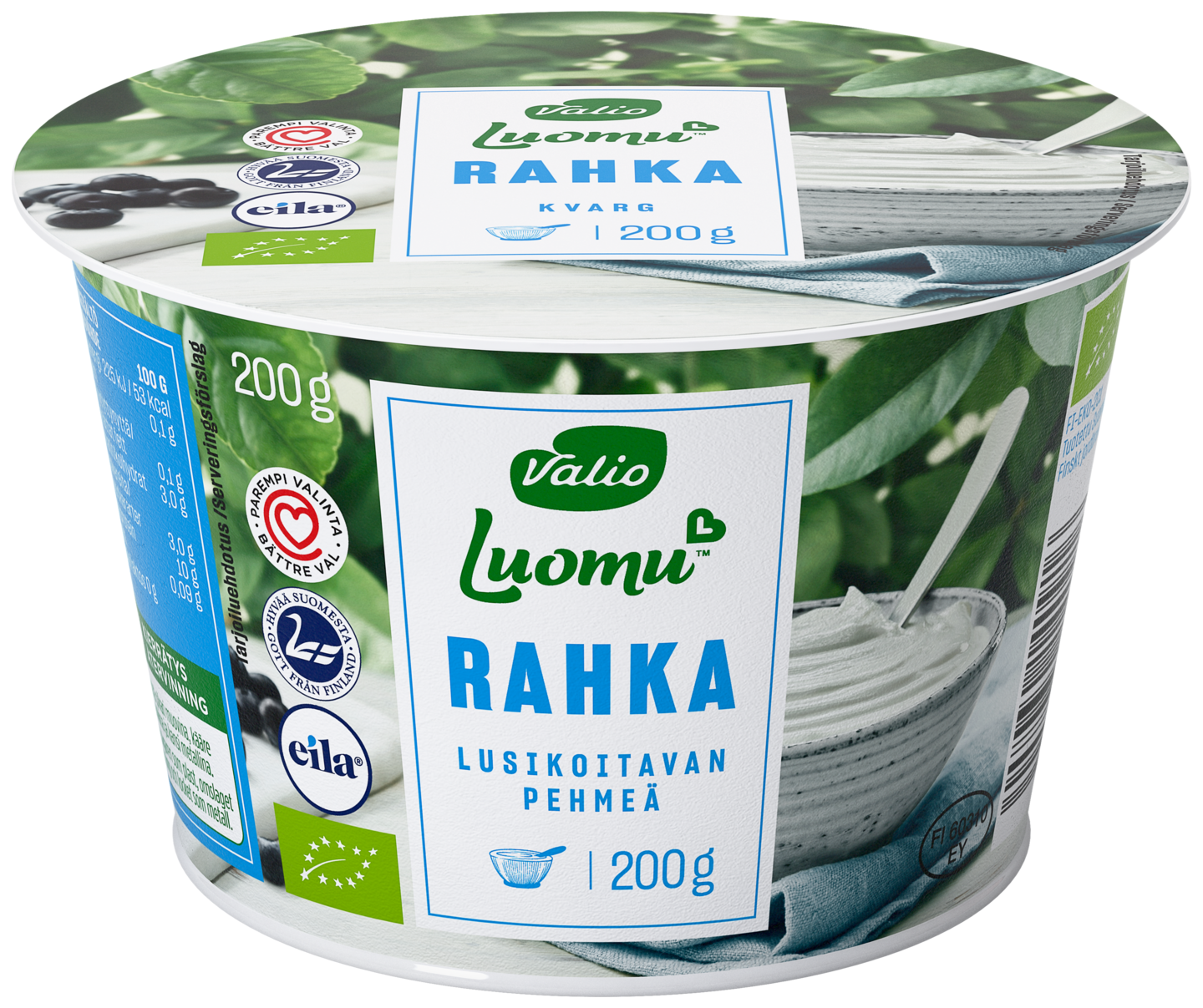 Valio luomu laktoositon maitorahka 200g | K-Ruoka Verkkokauppa