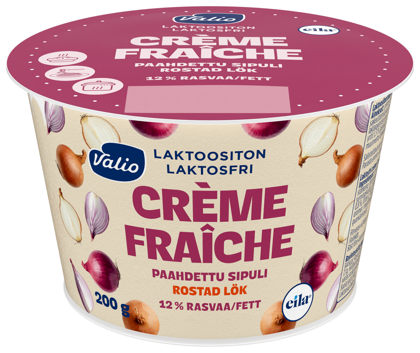 Valio creme fraiche 12% 200g paahdettu sipuli laktoositon | K-Ruoka ...