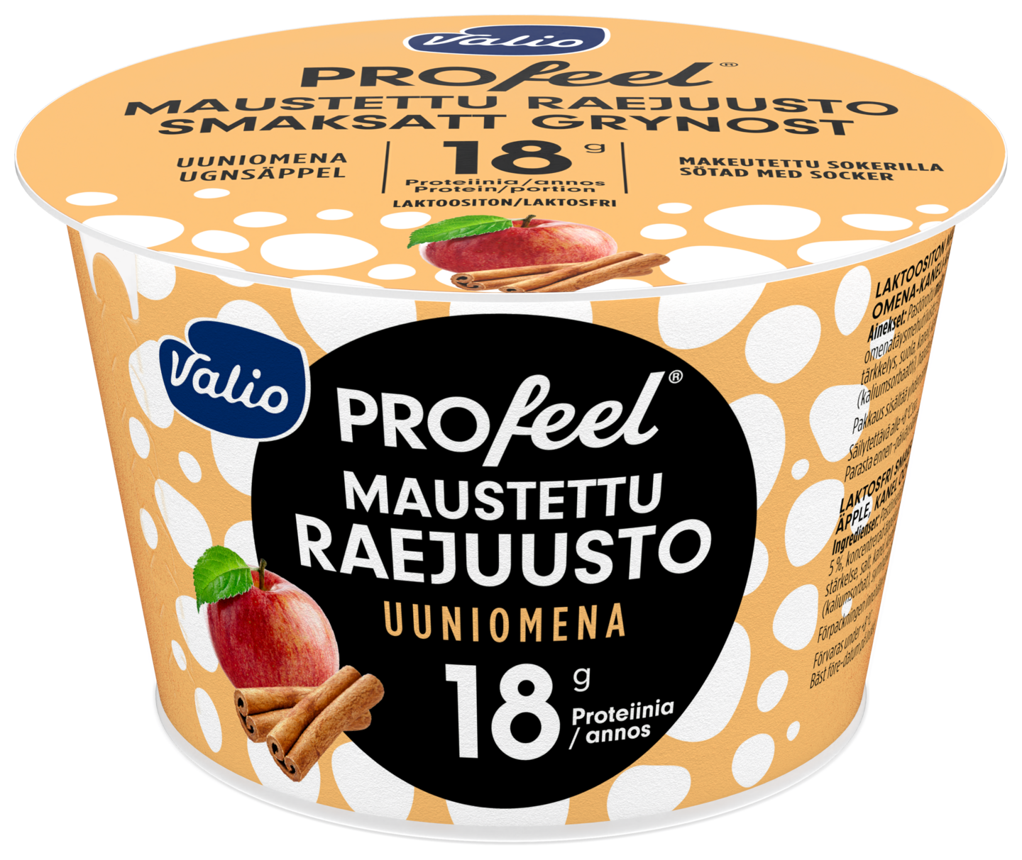 Valio PROfeel maustettu raejuusto 170g uuniomena laktoositon | K-Ruoka ...