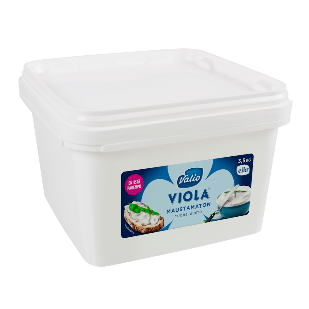 Valio Viola 3,5 kg maustamaton tuorejuusto laktoositon — HoReCa-tukku ...