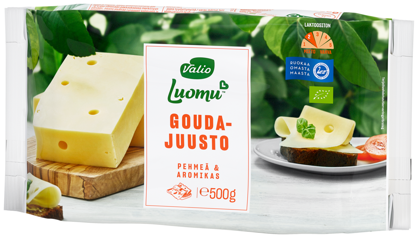 Valio Luomu gouda 500g | K-Ruoka Verkkokauppa