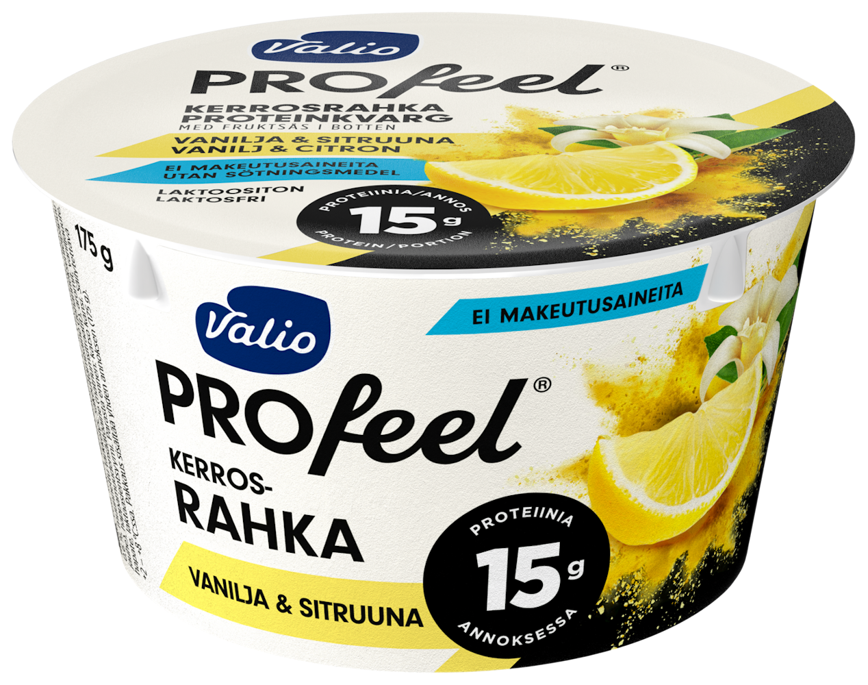 Valio PROfeel kerrosrahka 175g vanilja-sitruuna laktoositon — HoReCa ...