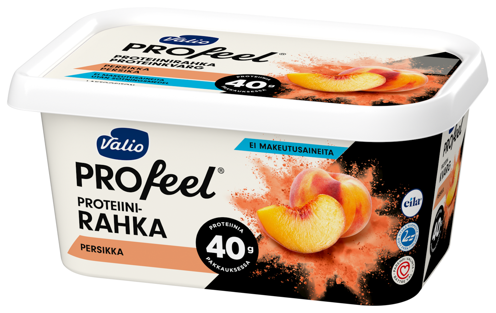 Valio PROfeel proteiinirahka 400g persikka laktoositon — HoReCa-tukku Kespro