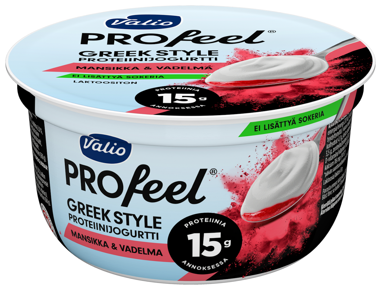 Valio PROfeel Greek Style proteiinijogurtti 160g mansikka-vadelma ...