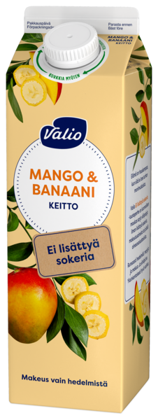 Valio mango-banaanikeitto 1kg ei lisättyä sokeria | K-Ruoka Verkkokauppa