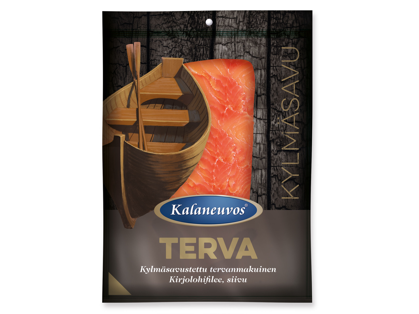 Kalaneuvos kylmäsavukirjolohifileesiivu 100 g terva – K-Ruoka