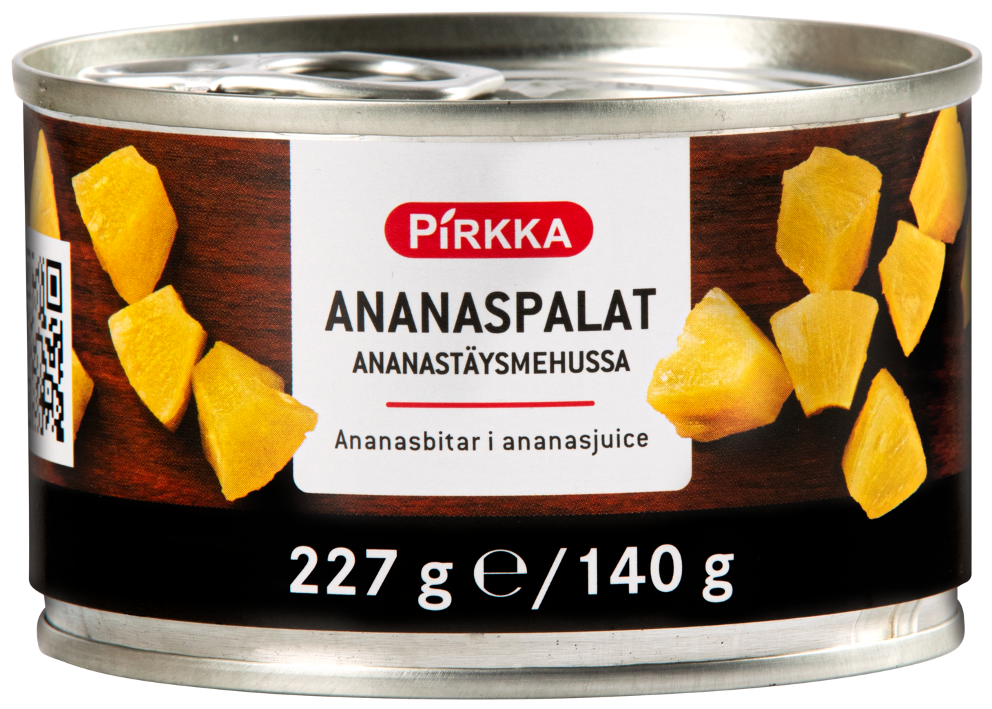 Pirkka ananaspalat ananastäysmehussa 227g/140g – K-Ruoka
