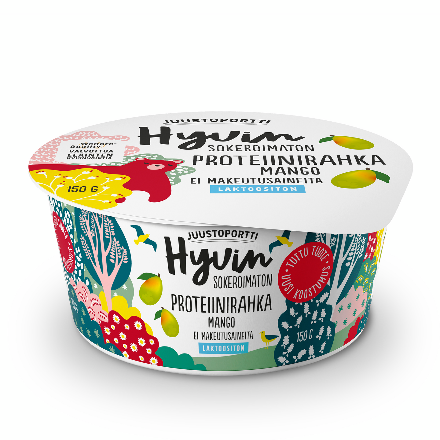 Juustoportti Hyvin sokeroimaton ja makeutusaineeton proteiinirahka 150g ...