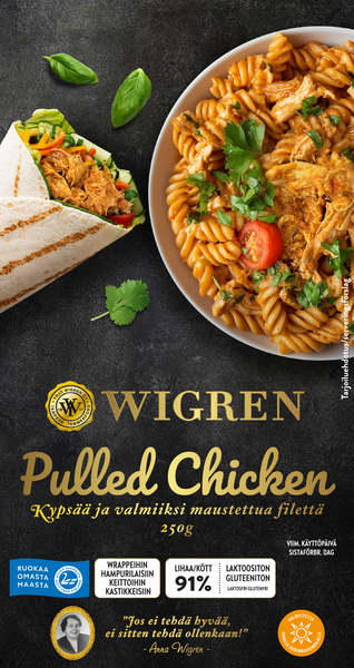 Wigren Pulled Chicken 250 g | K-Ruoka Verkkokauppa