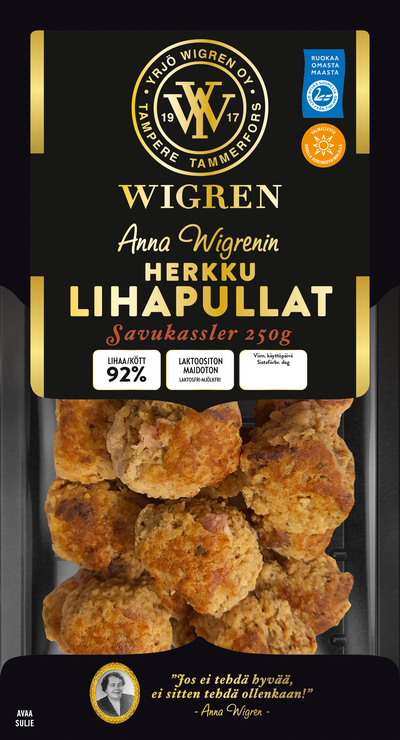 Wigren herkku lihapullat savukassler 250g | K-Ruoka Verkkokauppa