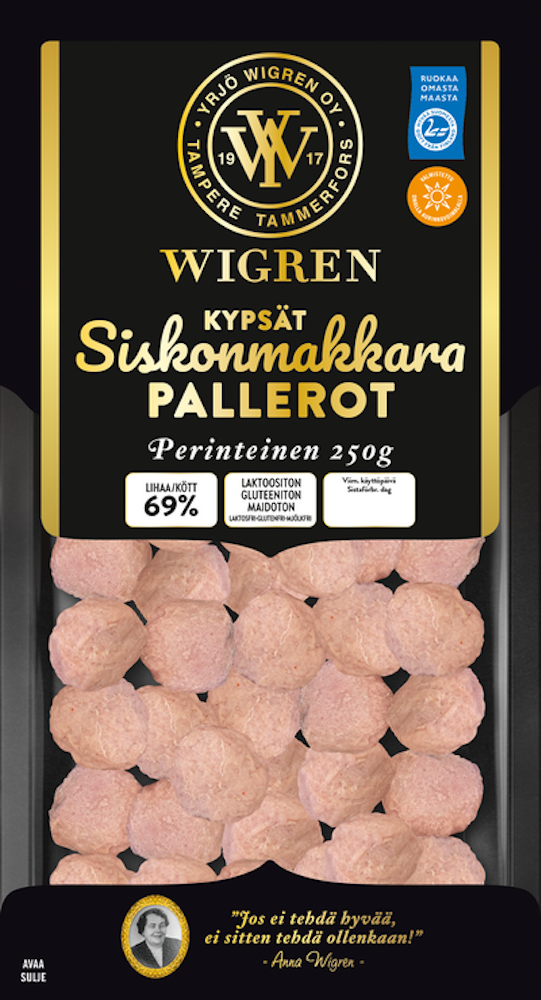 Wigren Siskonmakkara Pallero 250g — HoReCa-tukku Kespro