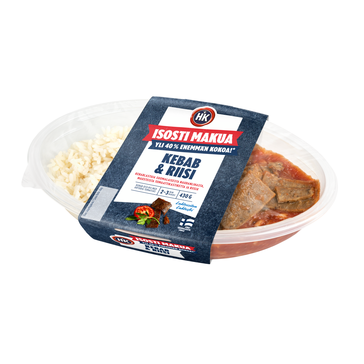 HK Isosti makua kebab ja riisi 430g | K-Ruoka Verkkokauppa