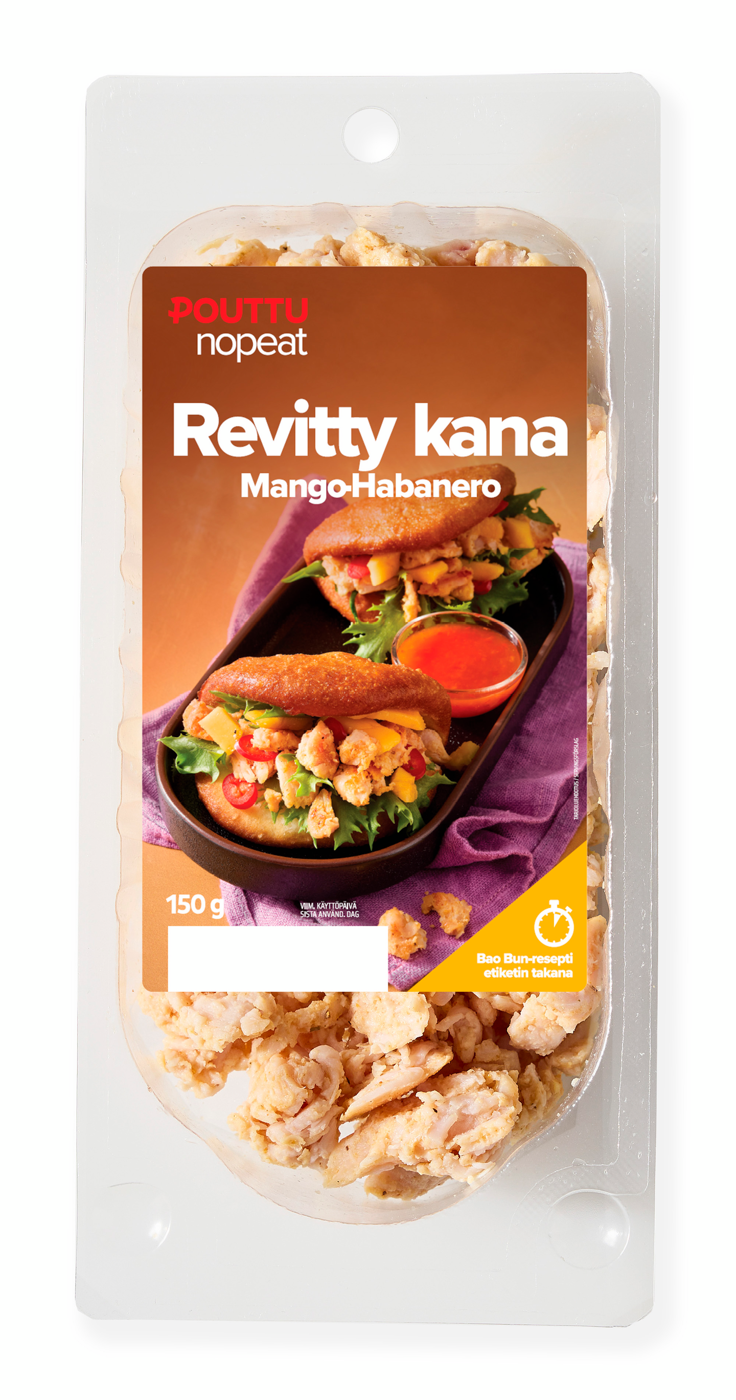 Pouttu Nopeat revitty kana 150g mango-habanero | K-Ruoka Verkkokauppa