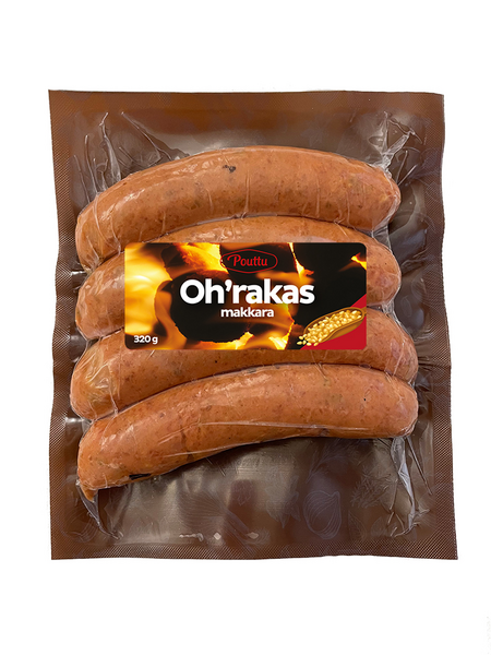 Pouttu Grillimakkara Oh'rakas 320g | K-Ruoka Verkkokauppa