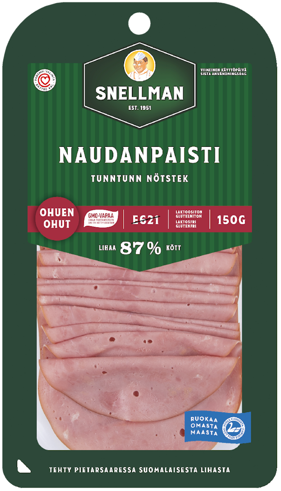 Snellman Ohuen ohut naudanpaisti 150g — HoReCa-tukku Kespro