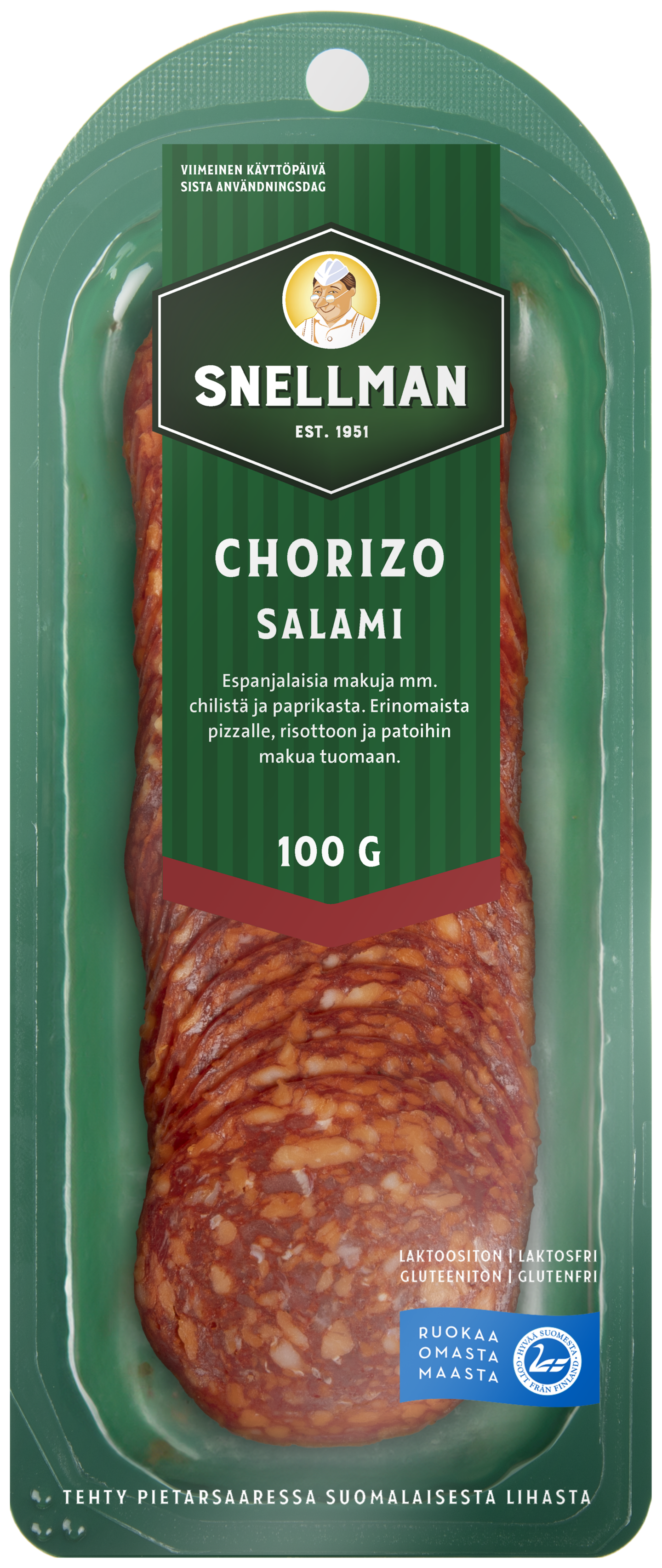 Snellman chorizo 100g | K-Ruoka Verkkokauppa
