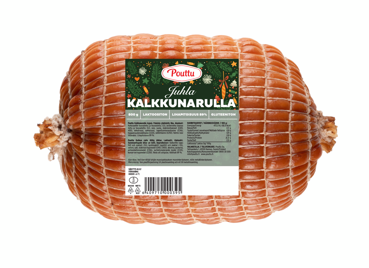 Pouttu Kalkkunarulla 800g | K-Ruoka Verkkokauppa