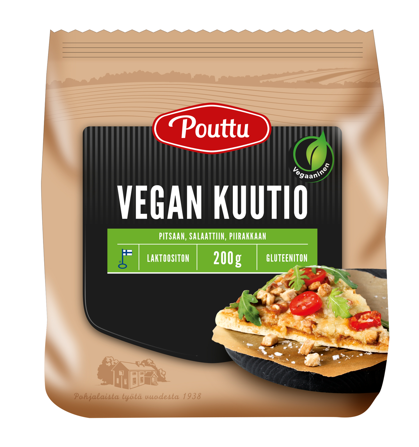 Pouttu vegan kuutio 200g | K-Ruoka Verkkokauppa