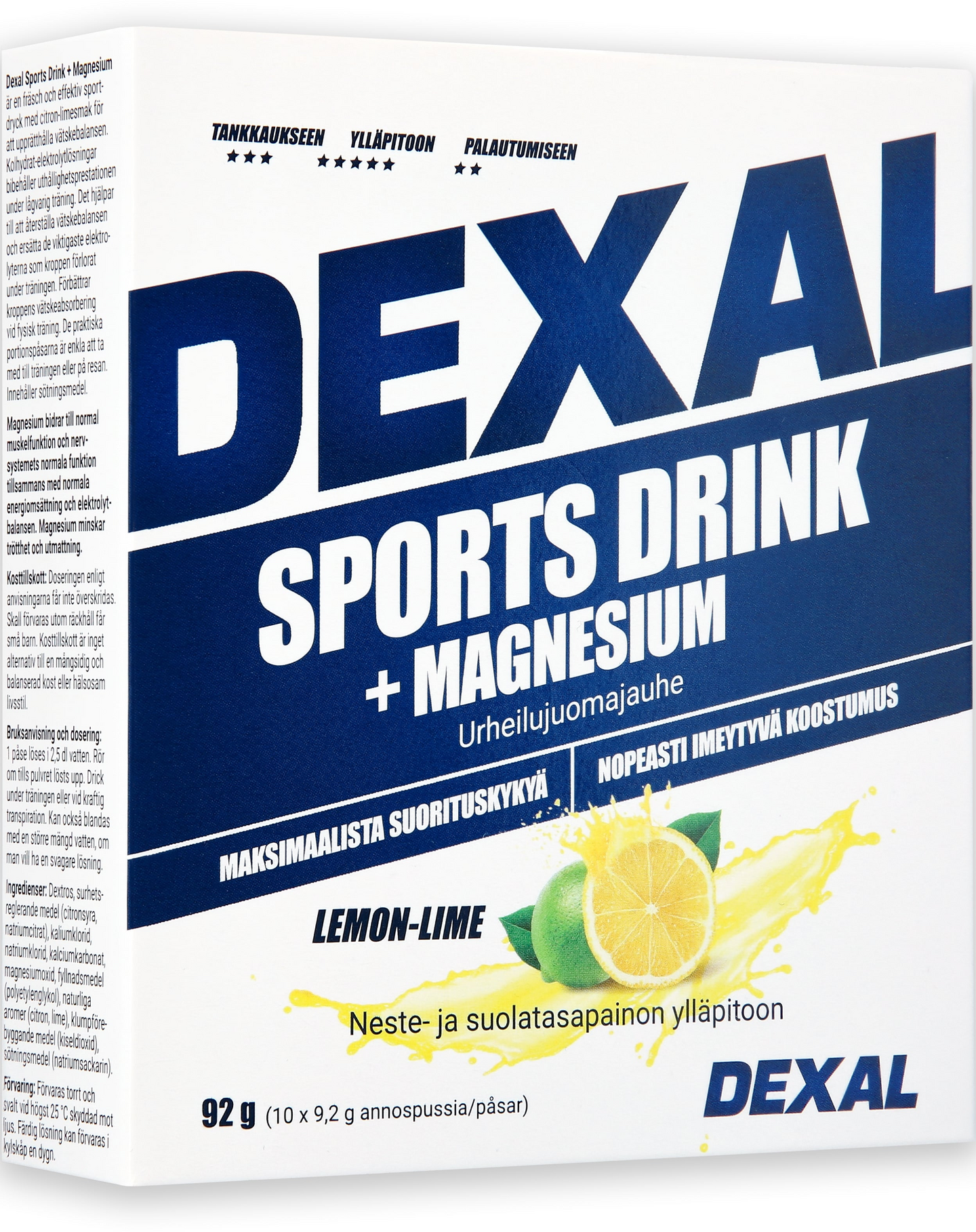 Dexal sports drink+magnesi lemon-li 9,2g | K-Ruoka Verkkokauppa