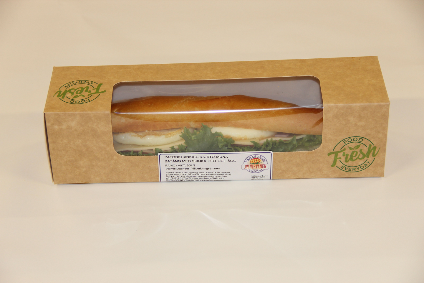 J.W Virtanen patonki kinkku-juusto-muna | K-Ruoka Verkkokauppa
