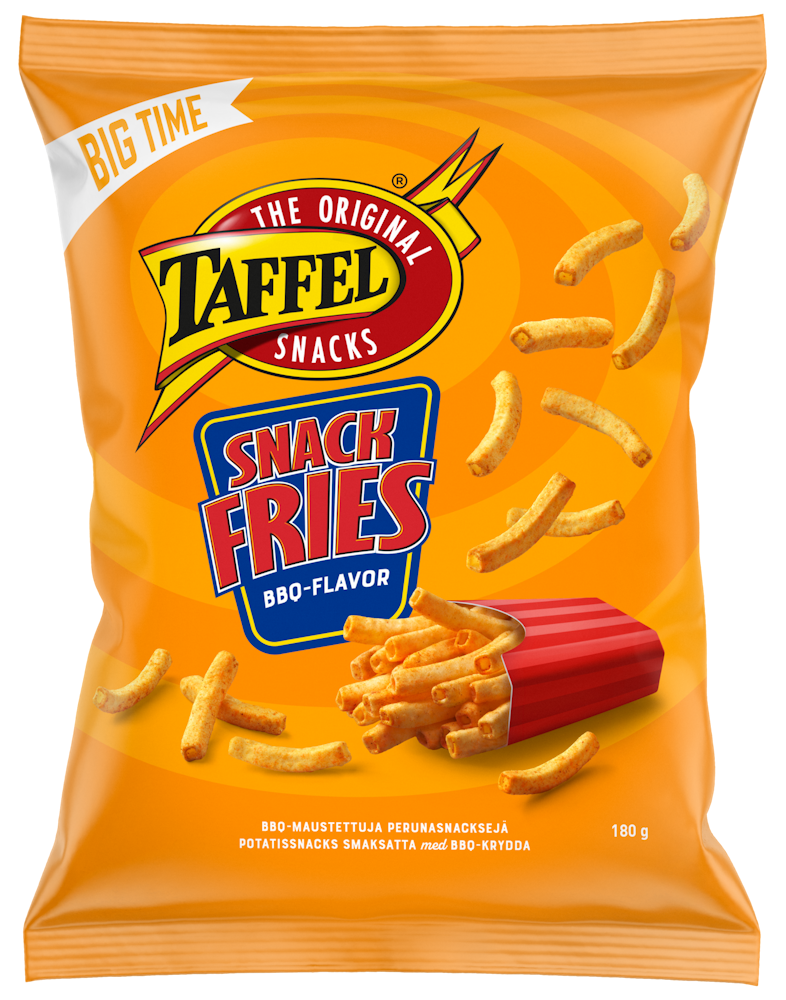 Taffel Snacks Fries 180g bbq maustettu sipsi — HoReCa-tukku Kespro
