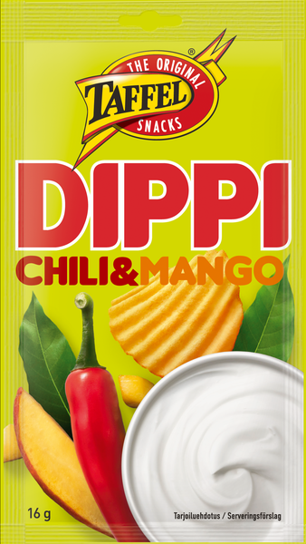 Taffel dippi 16g Chili-mango | K-Ruoka Verkkokauppa