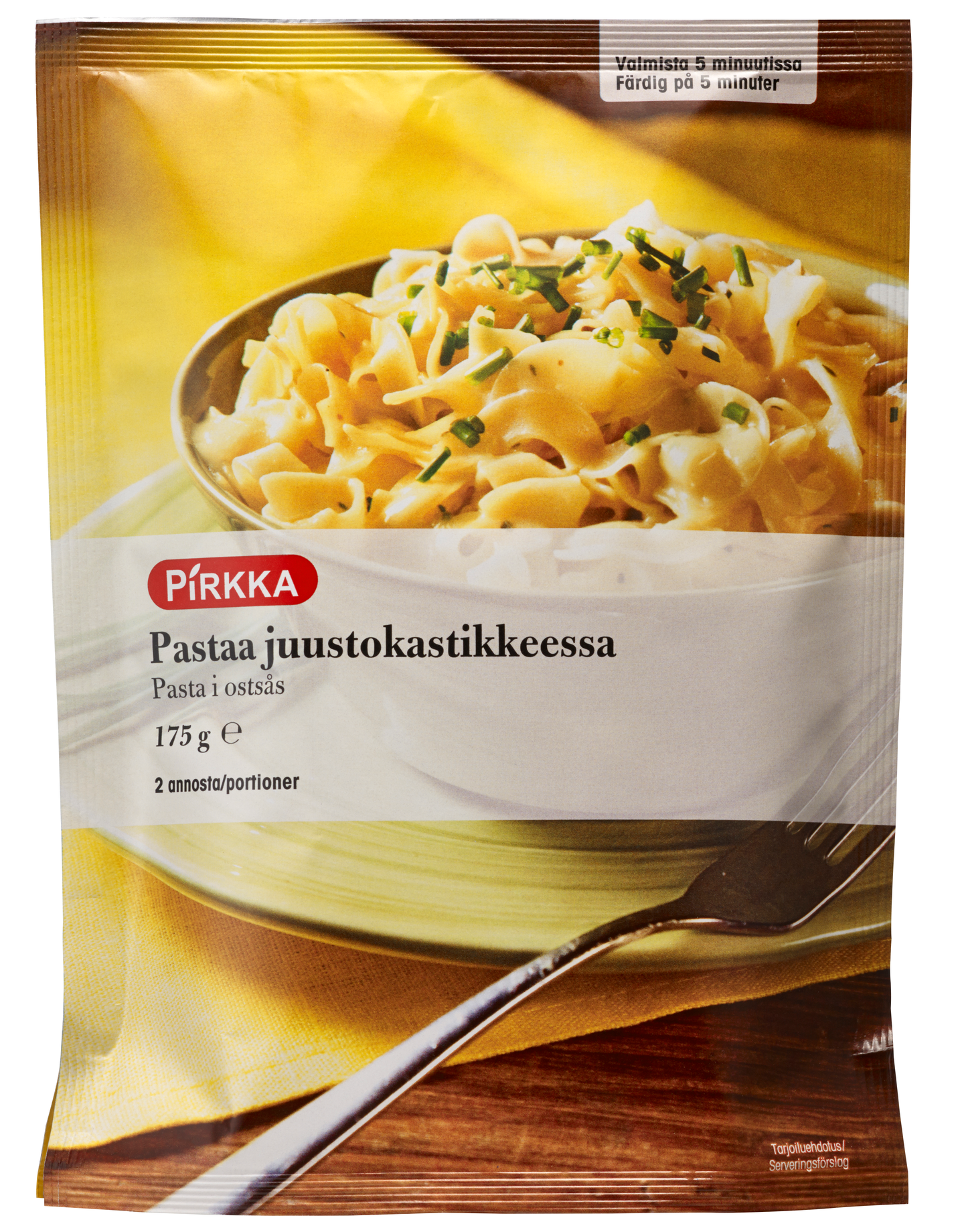Pirkka pastaa juustokastikkeessa 175 g – K-Ruoka
