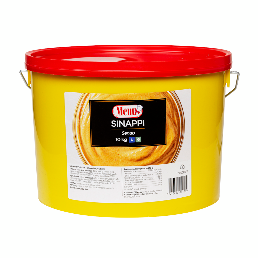 Menu sinappi 10kg — HoReCa-tukku Kespro