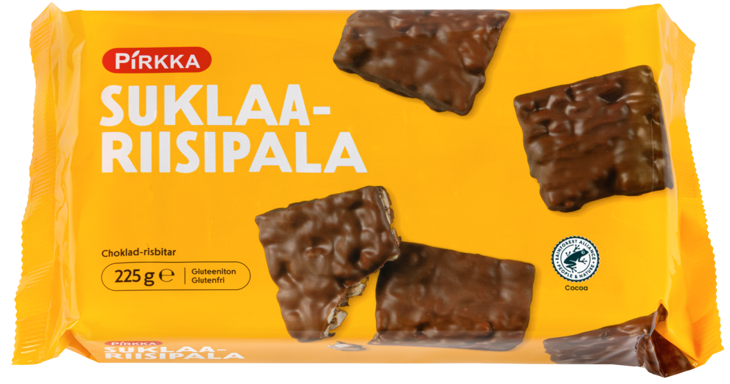 Pirkka suklaa-riisipala 225g gluteeniton – K-Ruoka