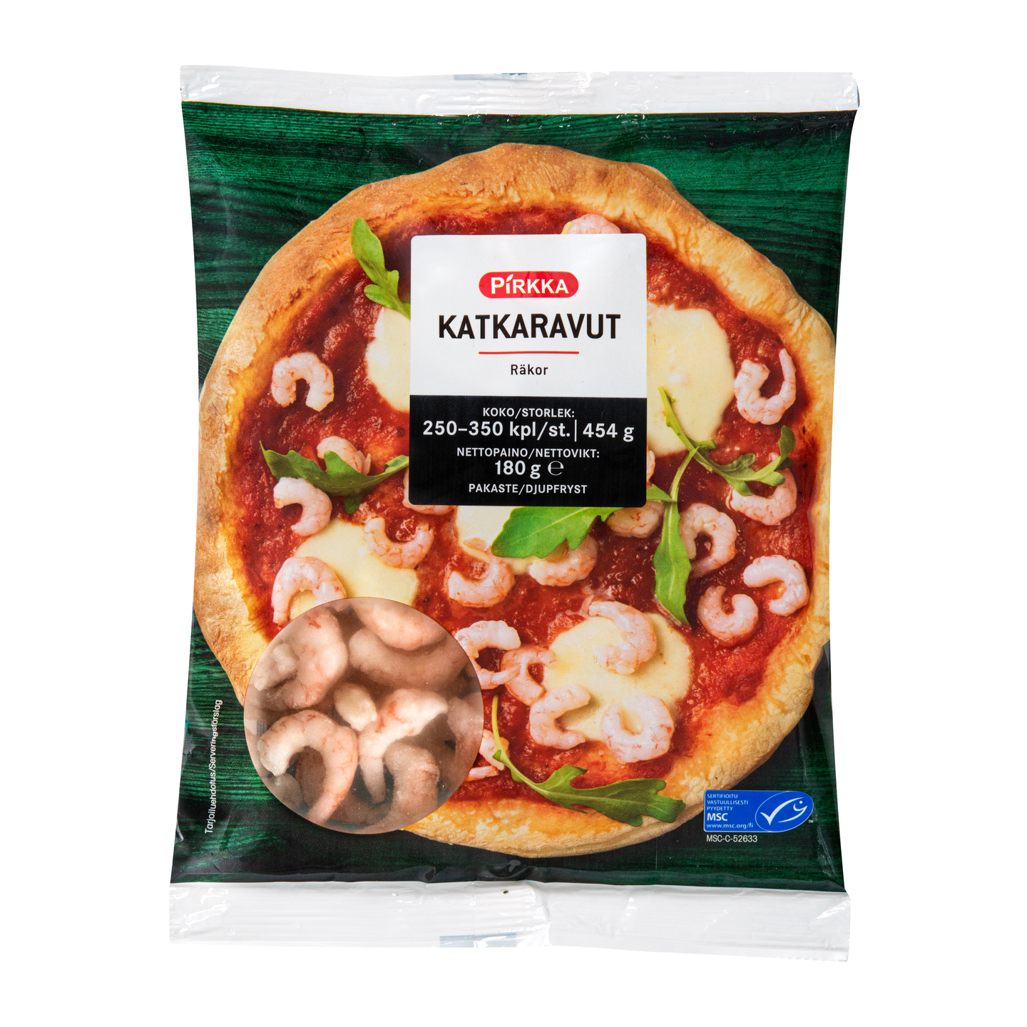 Pirkka katkaravut 180g MSC pakaste – K-Ruoka