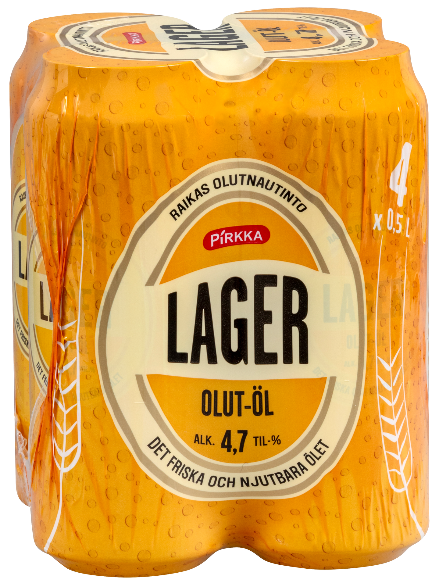 Pirkka lager olut 0,5l 4,7% tlk 4-pack – K-Ruoka