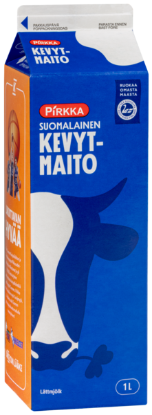 Pirkka suomalainen kevytmaito 1l – K-Ruoka