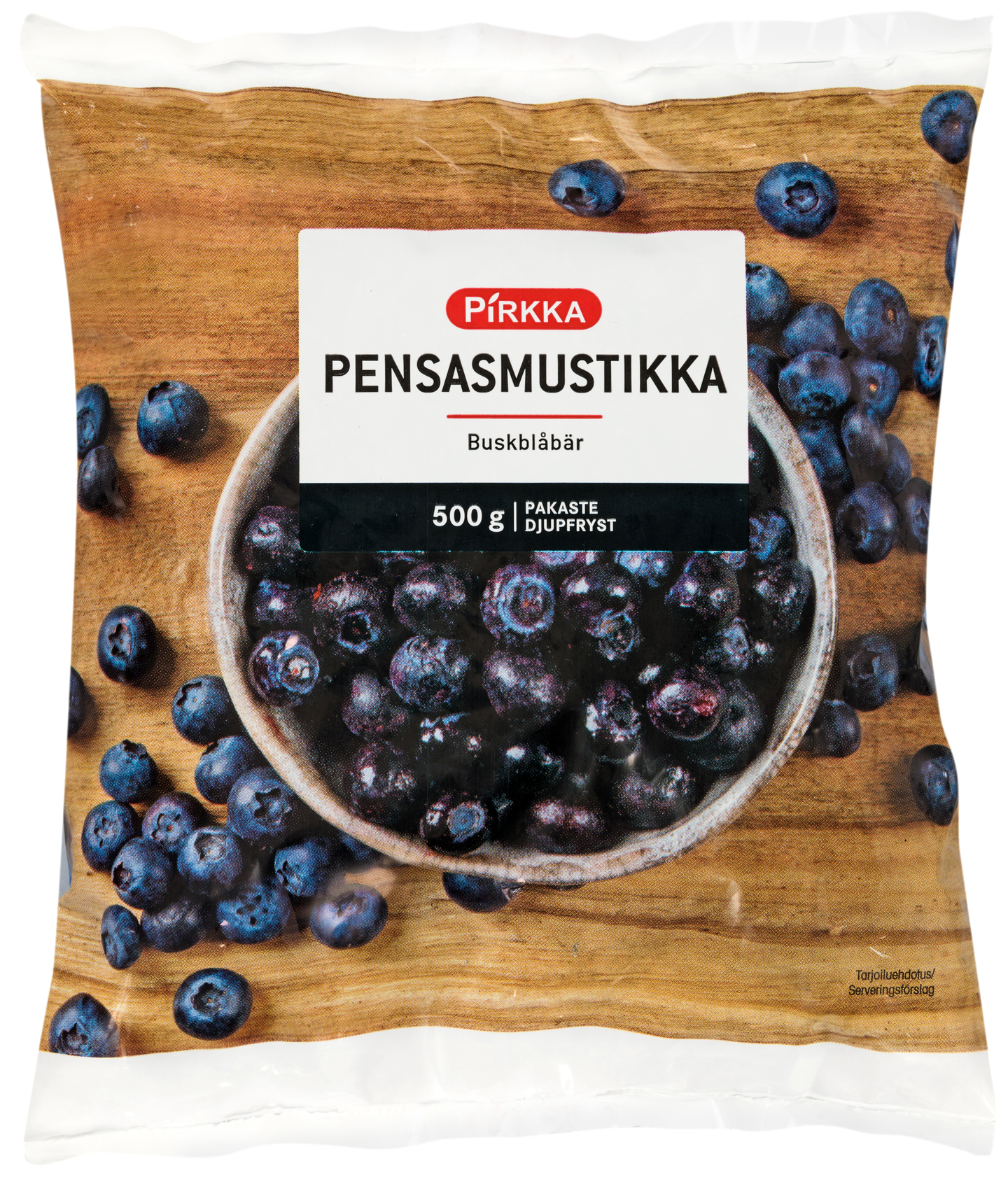 Pirkka pensasmustikka 500 g pakaste | K-Ruoka Verkkokauppa