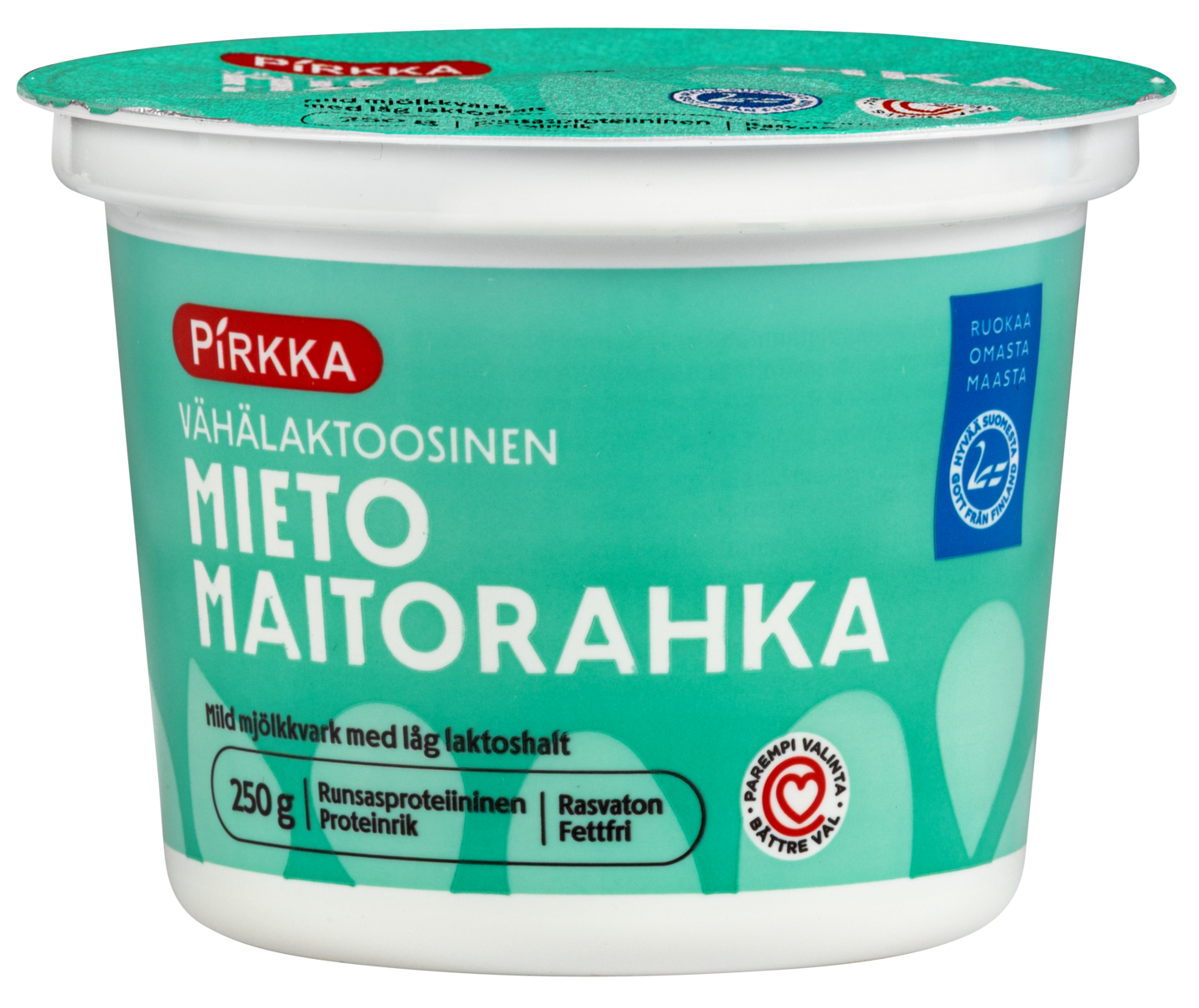 Pirkka vähälaktoosinen mieto maitorahka 250 g – K-Ruoka