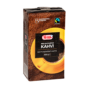 Menu Reilun kaupan kahvi 500g tumma paahto | K-Ruoka Verkkokauppa